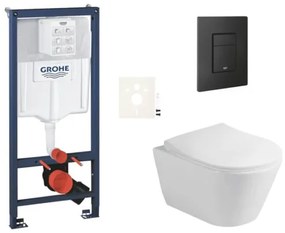 Závěsný wc set do lehkých stěn / předstěnová montáž Glacera Ava SIKOGRSAVAEKF0