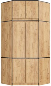 Nástavec na rohovou šatní skříň CLP 100 cm dub craft