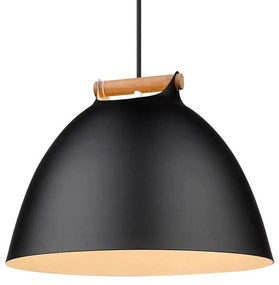 Závěsná lampa Århus černá/přírodní Rozměry: Ø  40 cm, výška 30 cm