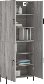 Skříň highboard šedá sonoma 69,5 x 34 x 180 cm kompozitní dřevo 3195689