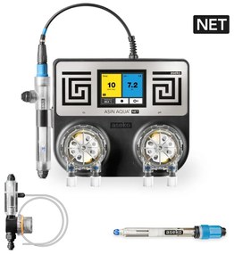 Aseko Asin Aqua Dose NET - dávkovácí automat pH + Oxy (bezchlorová chemie)
