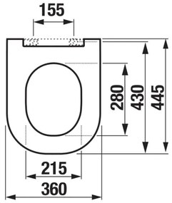 JIKA H8917150000631 - Záchodové prkénko MIO duroplast/bílá