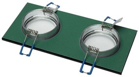 Podhledové svítidlo Glass Square II, 1x skleněné/stříbrné kovové stínítko, s