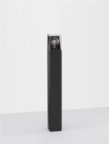 NV 9492750 Venkovní sloupkové svítidlo SELENA antracitový hliník a čirý akryl E27 1x12W 220-240V bez žárovky IP65 - NOVA LUCE