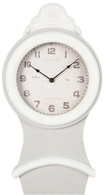 Šedé nástěnné retro dřevěné hodiny Wilmia - 37*9*132 cm / 1*AA