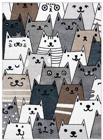 Dywany Łuszczów Dětský kusový koberec Fun Gatti Cats multi - 240x330 cm