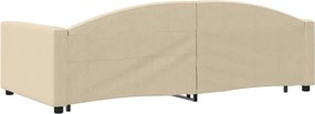 Válenda s přistýlkou krémová 100 x 200 cm textil 3197197