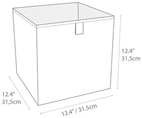 Modrý úložný box Bigso Box of Sweden Cube