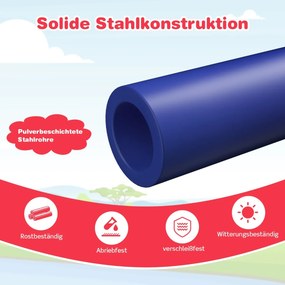 Costway Horolezecká kopule a skluzavka ve tvaru kopule – 241,5 × 183 × 91,5 cm