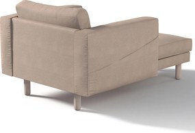 Potah na IKEA Norsborg šezlong s loketními opěrkami barva béžová látka pletený vzor