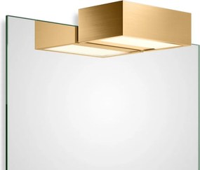 Světlo nad zrcadlo Box Clip On LED 2700K 15 cm zlaté mat