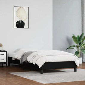 Rám postele černý 90 x 190 cm umělá kůže