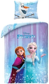 Ložní povlečení Ledové království - Frozen - motiv Princezny v kouzelném lese - 100% bavlna - 70 x 90 cm + 140 x 200 cm