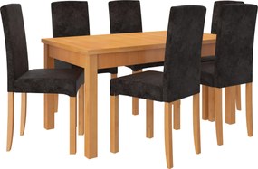 ADRK Furniture Sada stolu s židlemi RODOS 56 SE-ROD-56-A-B118
