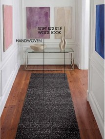 Tmavě šedý ručně tkaný běhoun 80x300 cm Notting Hill Portobello – Ted Baker