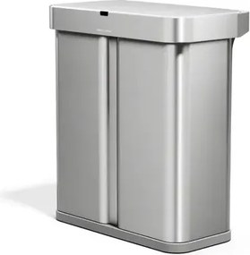 Simplehuman DUAL SENSOR nerez / Odpadkový koš / Bezdotykový / Hlasové