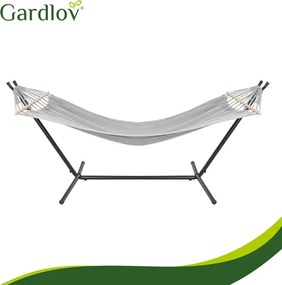 Iso Trade Zahradní houpací síť 200x150cm Gardlov s rámem 27293