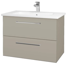 Dřevojas Koupelnová skříň GIO SZZ2 80 Varianta: N01 Bílá lesk / Úchytka T02 / N07 Stone