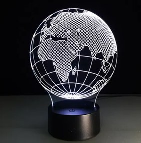 Madrid Magnificence Globe - LED lampa - 7 různých barev - USB - P108