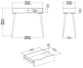 Tvilum Stolek Retro 388 bílá/dub sonoma