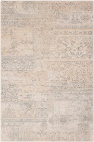 Kusový vlněný koberec Agnella Isfahan M Korist Piaskowy patchwork béžový Rozměr: 240x340 cm