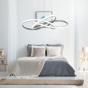 Toolight Toolight, Node moderní stropní svítidlo LED + dálkové ovládání APP816-CP, chromová, OSW-03997