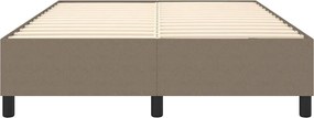Rám postele s boxspringem taupe 140 x 200 cm textil 3120866