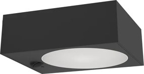 Eglo 901914-LED Solární svítid. se senz. DARFANO LED/6,5W/3,7V 2000mAh černá