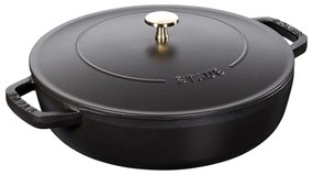 Staub Chistera kastrol s poklicí 24 cm/2,4 l černý, 12612425