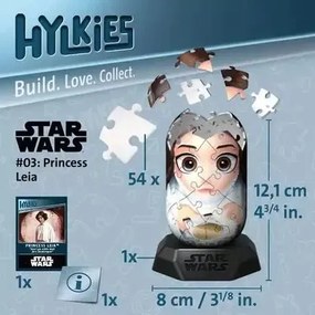 Ravensburger Hylkies: Star Wars: Princezna Leia / 3D Puzzle / od 6 let