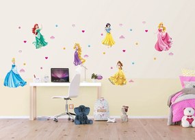 Dětská samolepka na zeď Disney Princezny Tančí | 65 x 85 cm | DDK1706