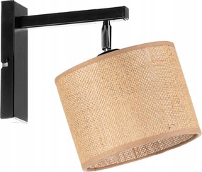Nástěnné svítidlo Boho Abažur Juta E27 Led, nastavitelné