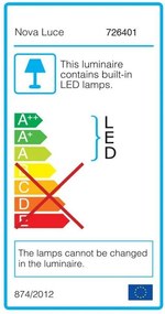 NV 726401 Venkovní zapuštěné svítidlo do zdi KRYPTON tmavě šedý hliník LED 3W 3000K 220-240V 15st. IP54 - NOVA LUCE