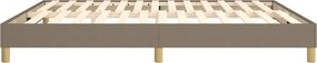 Rám postele s boxspringem taupe 160 x 200 cm textil 3120626