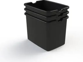 DOLONI Úložný box 18 l černý / Úložný box / Objem 18 l / 33 x 27 x 26