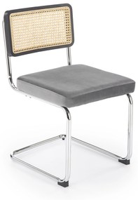 HALMAR K504 židle šedá