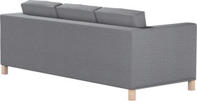 Potah na pohovku IKEA  Karlanda 3-místná nerozkládací, krátký barva šedá látka pletený vzor