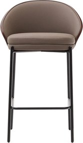 Hnědá barová židle (výška sedáku 65 cm) Eamy – Kave Home