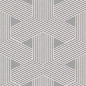 Šedá vliesová tapeta na zeď, geometrický vzor, 30131, Energie, Cristiana Masi by Parato