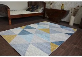 koberec NORDIC trojúhelníky Šedá/krémový G4580 velikost 280x370 cm | krásné koberce cz