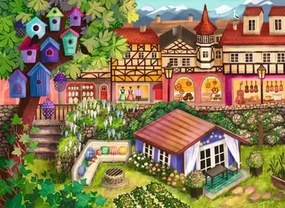 RAVENSBURGER Puzzle Tržní městečko / 500 dílků