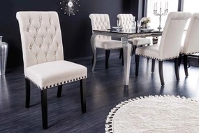 Designová židle Queen II béžová - skladem