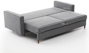 Hanah Home Třímístná pohovka EVA šedá