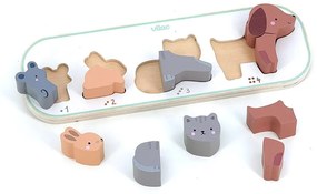 Vilac Vkládací puzzle Učím se počítat zvířátka Sarah Betz