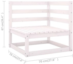 vidaXL Marketos 8dílná zahradní sedací souprava s poduškami masivní borovice
