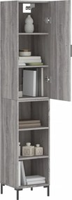 Skříň highboard šedá sonoma 34,5 x 34 x 180 cm kompozitní dřevo 3198983