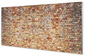 Obraz na skle Cihlová zeď kamenná 140x70 cm