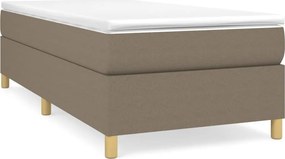 vidaXL Box spring postel s matrací 80 x 200 cm textil [3144478] Barva: krémová