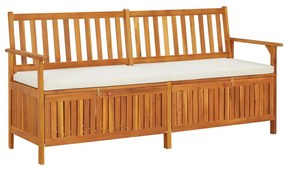316738 vidaXL Úložná lavice s poduškou 170 cm masivní akáciové dřevo