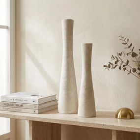 Bílá keramická váza (výška 29 cm) Cone – S|P Collection